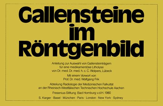 Title Page / Vorwort / Inhalt | Gallensteine im RöntgenbildAnleitung ...