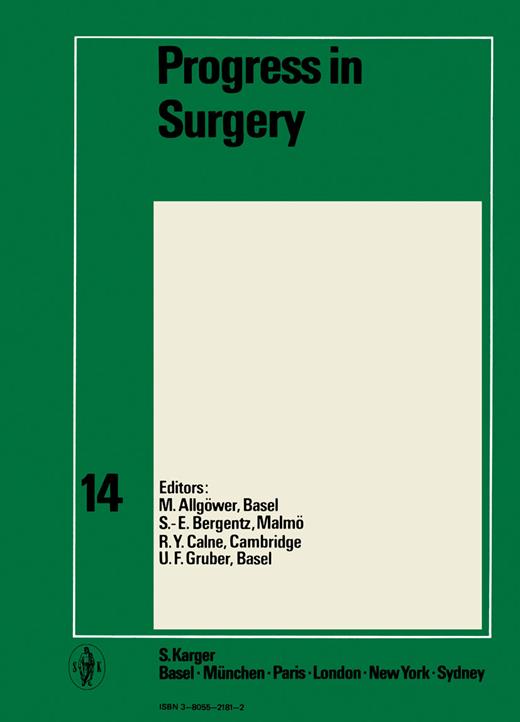 Progress in Surgery | Books Gateway | Karger Publishers