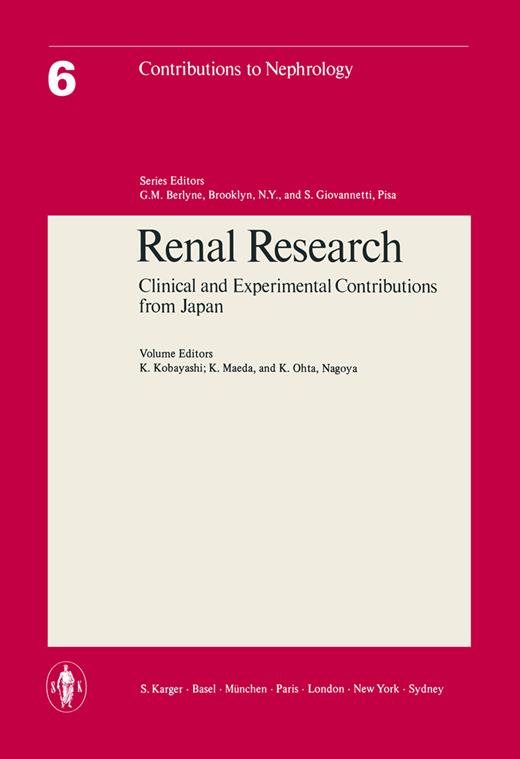 Renal ResearchClinical and Experimental Contributions from Japan ...