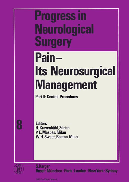 Mediolongitudinal Myelotomy | Pain - Its Neurosurgical ManagementPart ...