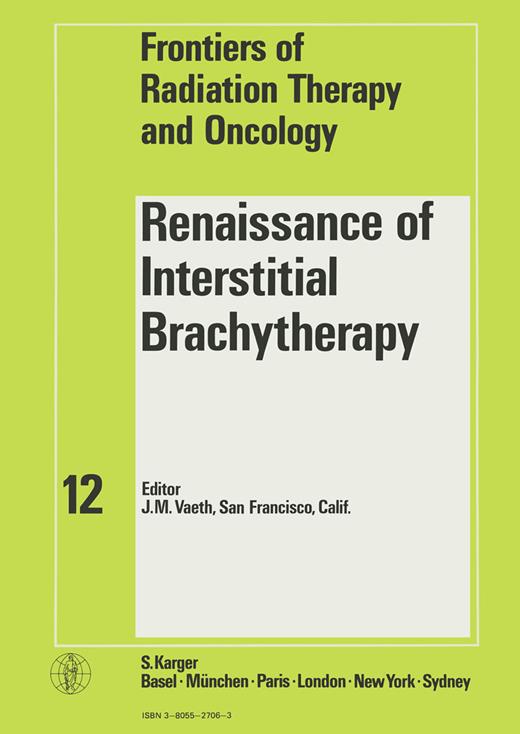 Afterloading Interstitial Implant in the Treatment of Oral Cavity and ...