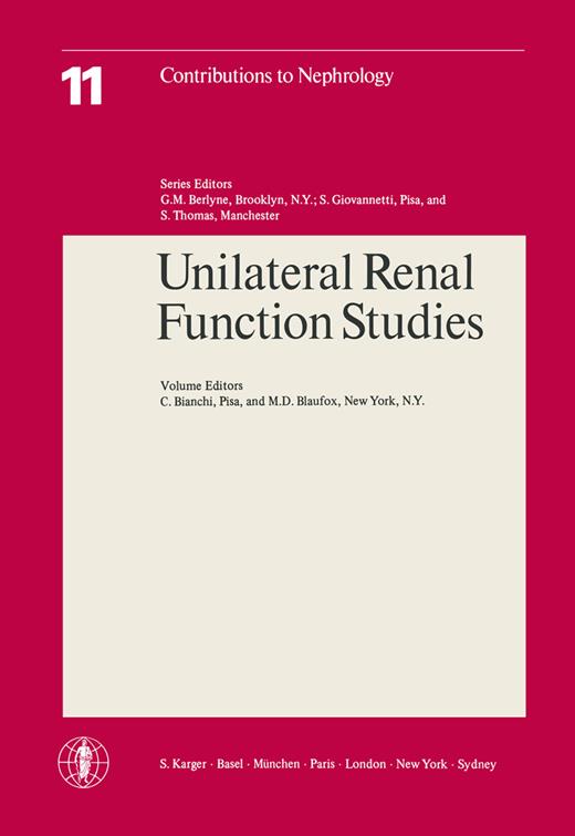 Critical Study of the Value of Renal Clearances Measured by the Single ...