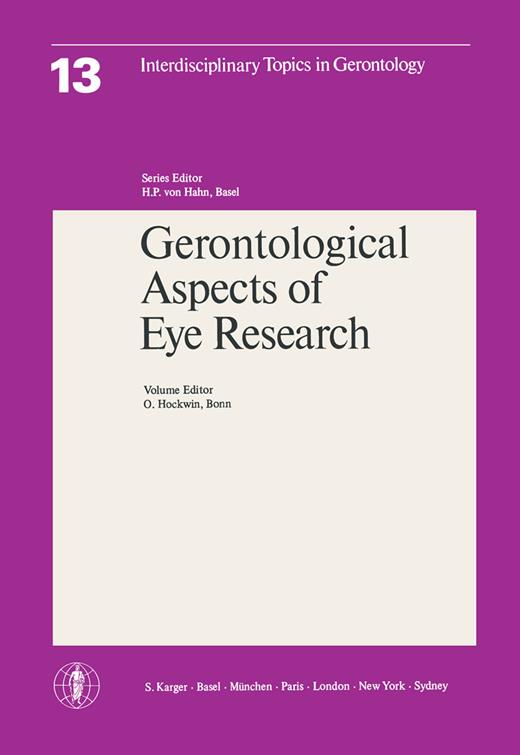 Gerontological Aspects of Eye Research18th Meeting of the Association ...