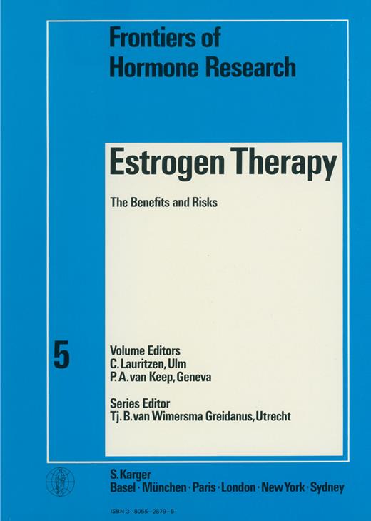 Vascular Complications of Long-Term Oestrogen Therapy | Estrogen ...