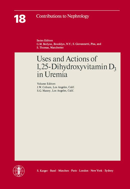 Title Page / Contents / Foreword | Uses and Actions of 1,25 ...