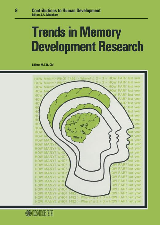 Scripts and the Development of Memory | Trends in Memory Development ...