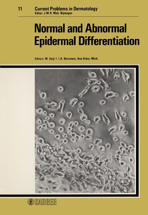 Normal and Abnormal Epidermal Differentiation | Books Gateway | Karger ...