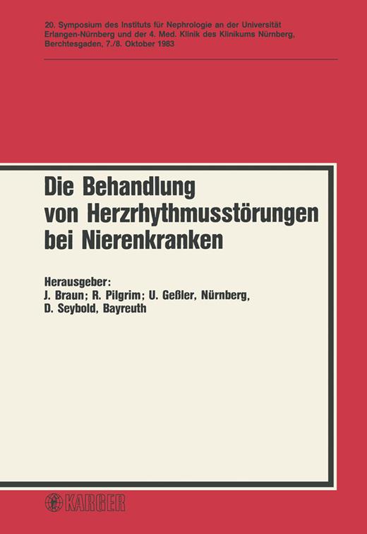 Die renale Elimination von Procainamid: Pharmakokinetik bei ...