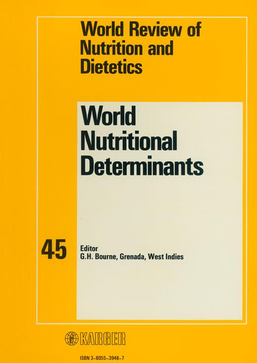 World Nutritional Determinants | Books Gateway | Karger Publishers