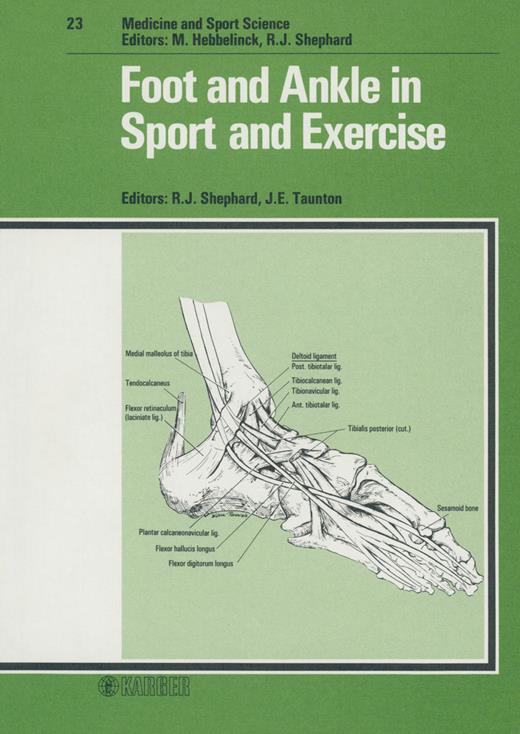 Foot and Ankle in Sport and Exercise | Books Gateway | Karger Publishers