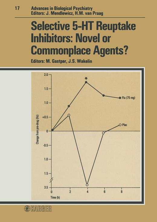 Acute and Long-Term Effects of Antidepressant Serotonin (5-HT) Reuptake ...