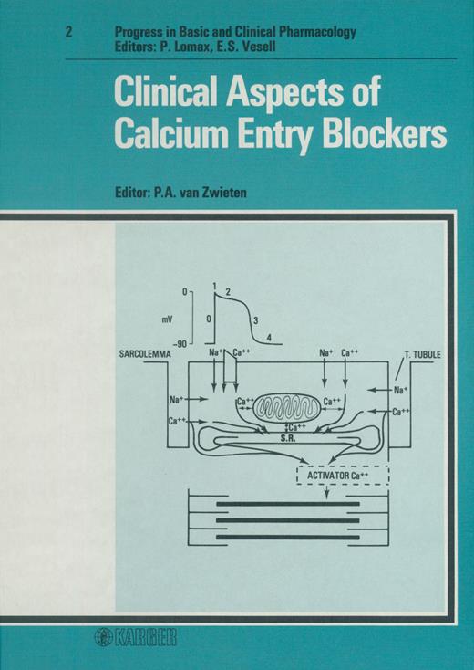 Clinical Aspects of Calcium Entry Blockers | Books Gateway | Karger ...