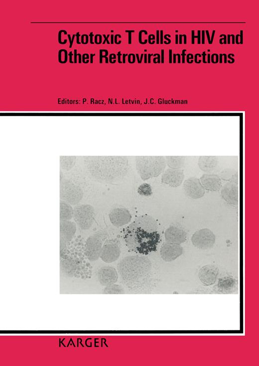 The CD8 + Lymphocyte Response in Simian Immunodeficiency Virus-Infected ...