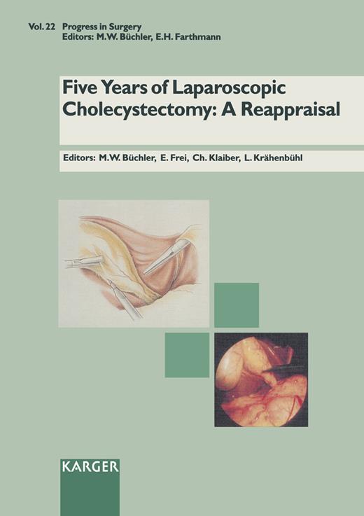 History of Laparoscopic Cholecystectomy | Five Years of Laparoscopic ...