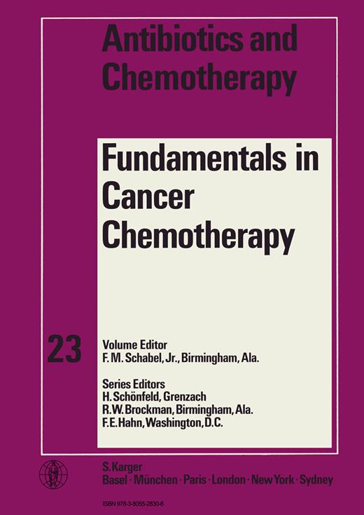 Fundamentals in Cancer ChemotherapyAnticancer Symposia held in ...