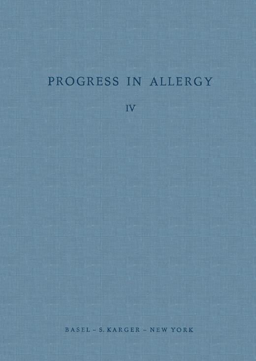 Title Page / Contents | Progress in Allergy Vol. 4 | Books Gateway ...