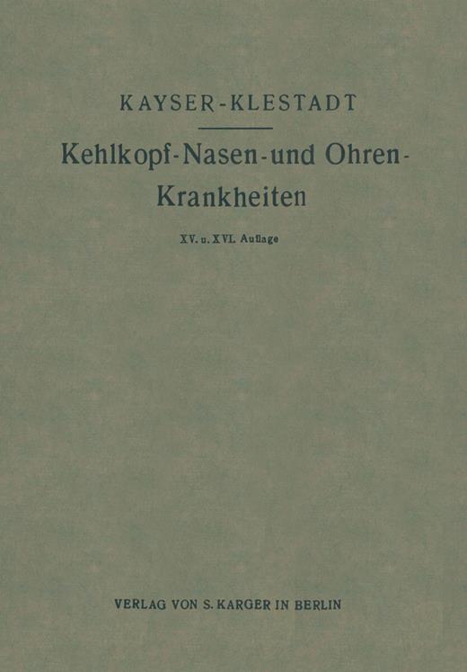 X. Ozaena, Rhinit. chron. atrophic. Syphilis, Tuberkulose usw ...