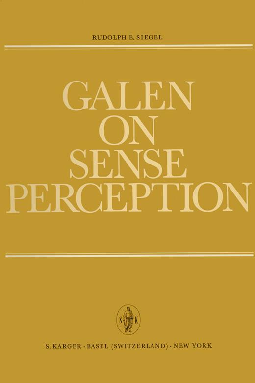Introduction: Galen’s Basic Concepts | Galen on Sense PerceptionHis ...