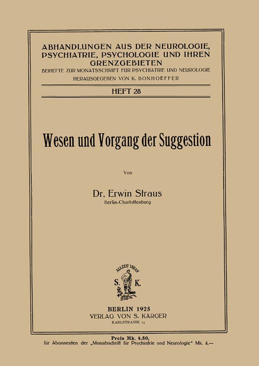 III. Der Vorgang der Suggestion. | Wesen und Vorgang der Suggestion ...