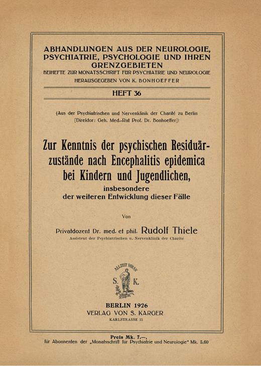 Title Page | Zur Kenntnis der psychischen Residuärzustände nach ...