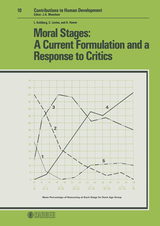 Moral Stages: A Current Formulation and a Response to Critics | Books ...