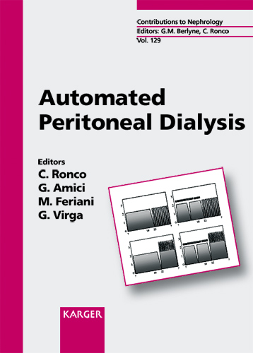Automated Peritoneal Dialysis | Books Gateway | Karger Publishers