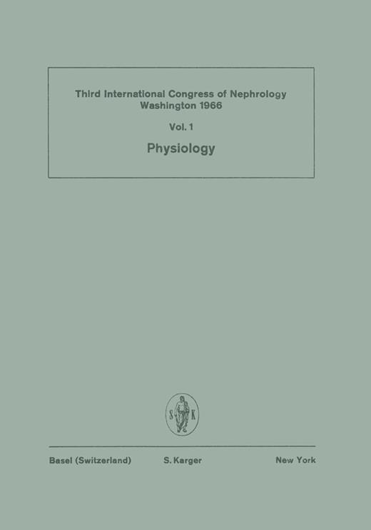 Intracellular pH: Introductory Remarks | International Congress of Nephrology, 3rd Congress 1966 ...