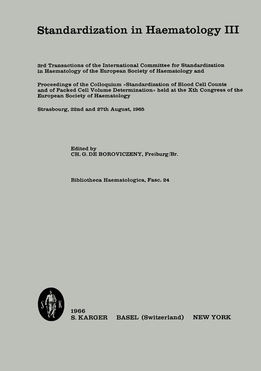 Constitution of the International Committee for Standardization in ...