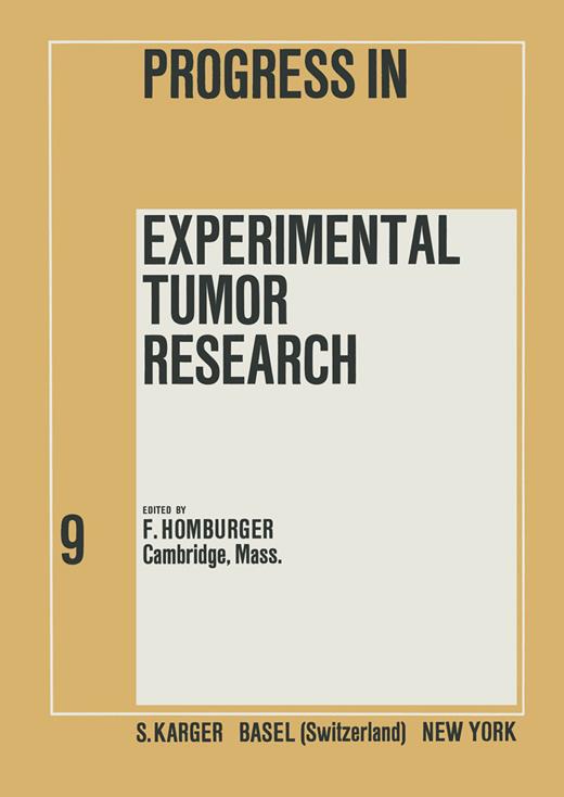 Evidence for Cancer-specific Antigens in Man | Progress in Experimental ...