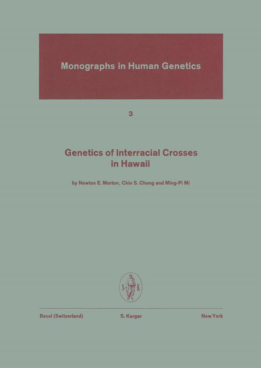 4. Medical Factors | Genetics of Interracial Crosses in Hawaii | Books ...