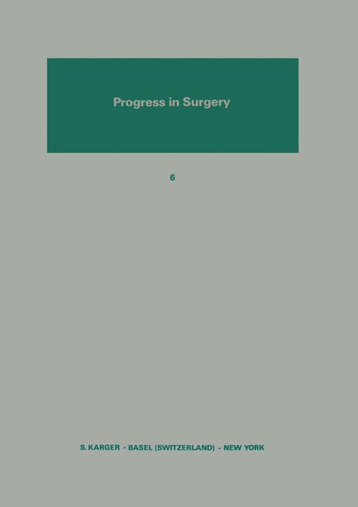 Progress in Surgery | Books Gateway | Karger Publishers