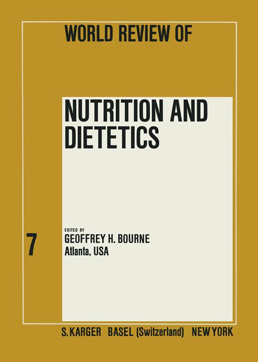 World Review of Nutrition and Dietetics | Books Gateway | Karger Publishers