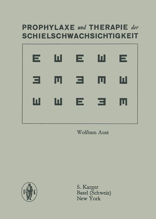 Prophylaxe und Therapie der Schielschwachsichtigkeit | Books Gateway ...