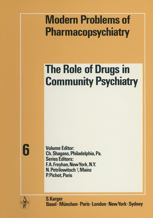 Psychiatric Drugs in a General Hospital | The Role of Drugs in ...