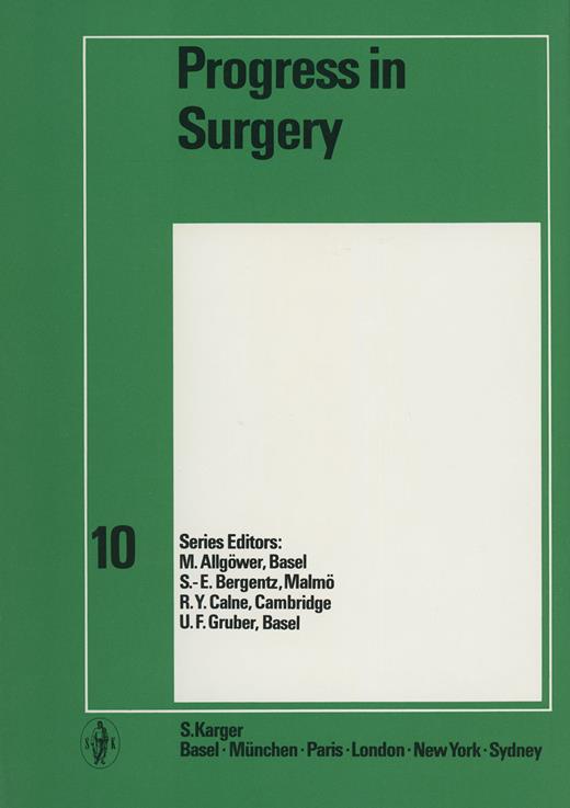Progress in Surgery | Books Gateway | Karger Publishers