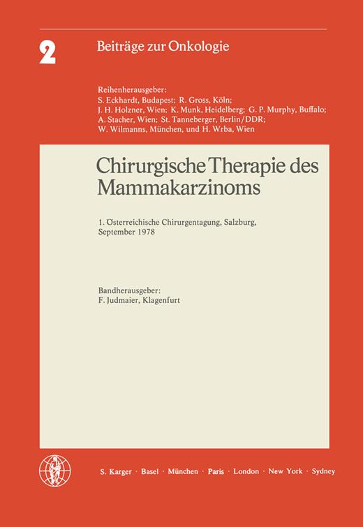 Anhang | Chirurgische Therapie des Mammakarzinoms1. Österreichische ...