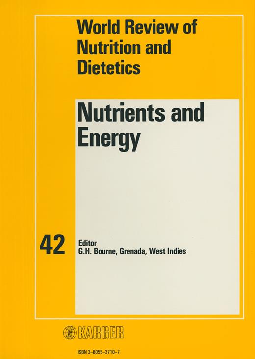Nutrients and Energy | Books Gateway | Karger Publishers