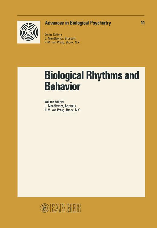 Title Page / Contents | Biological Rhythms and Behavior | Books Gateway ...