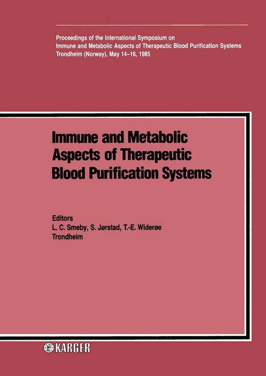 Immune and Metabolic Aspects of Therapeutic Blood Purification ...