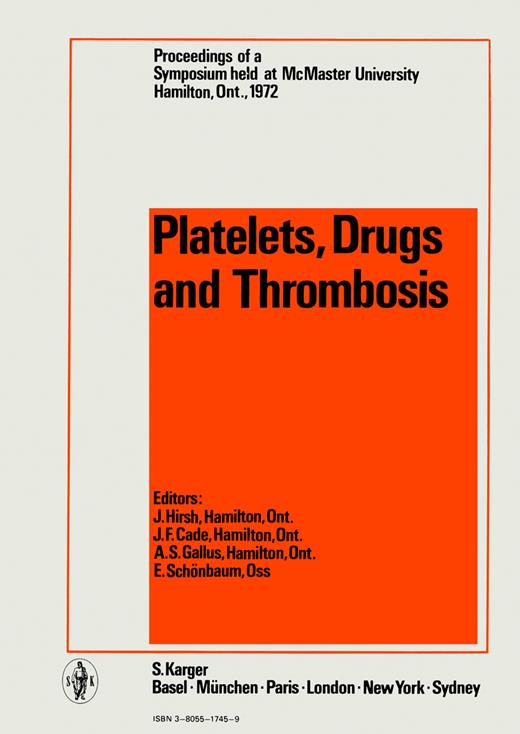 Platelets, Thrombosis and Atherosclerosis1 | Platelets, Drugs and ...