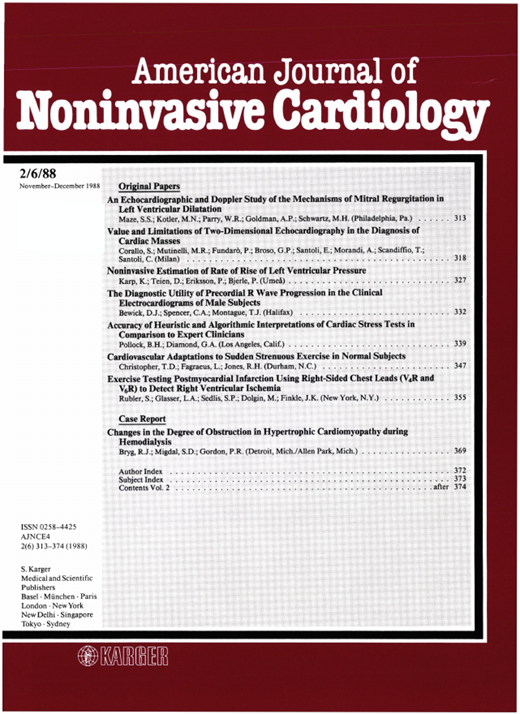 Noninvasive Estimation of Rate of Rise of Left Ventricular Pressure ...