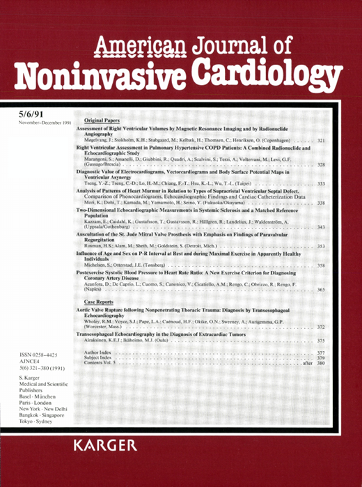 Diagnostic Value of Electrocardiograms, Vectorcardiograms and Body ...