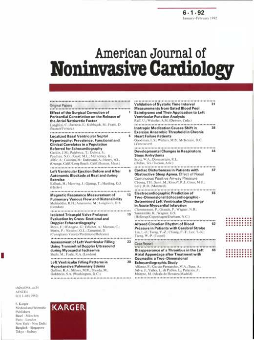 Isolated Tricuspid Valve Prolapse:Evaluation by Cross-Sectional and ...