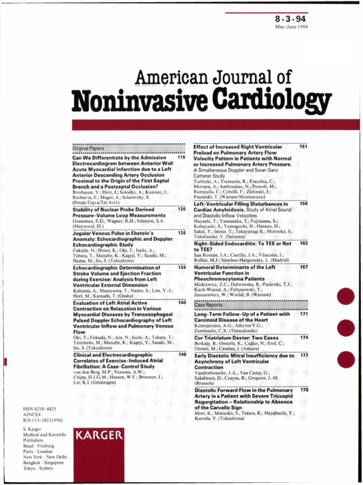 Effect of Increased Right Ventricular Preload on Pulmonary Artery Flow ...