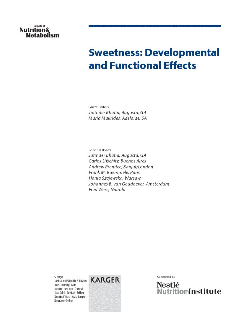 Title Page / Table of Contents | Annals of Nutrition and Metabolism ...