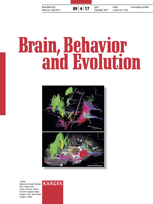 Volume 89 Issue 4 | Brain Behavior and Evolution | Karger Publishers