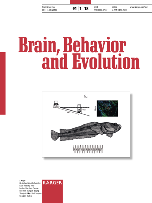 Volume 91 Issue 1 | Brain Behavior and Evolution | Karger Publishers