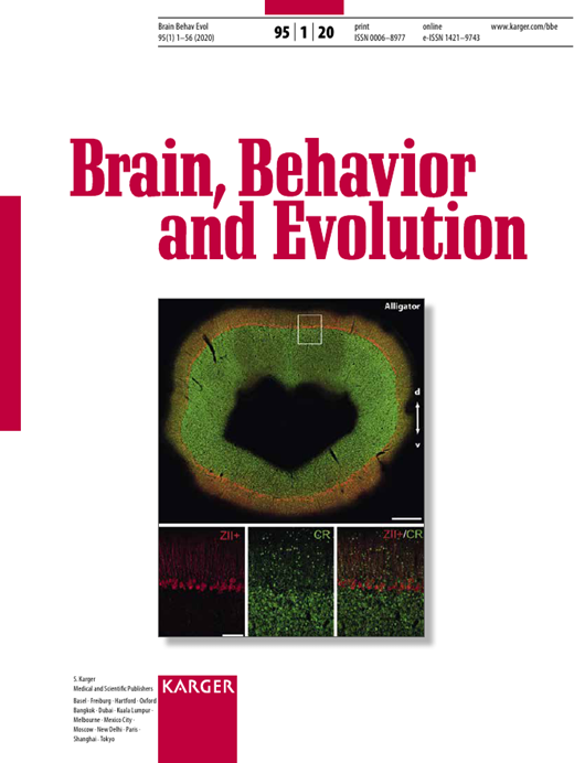 Volume 95 Issue 1 | Brain Behavior and Evolution | Karger Publishers