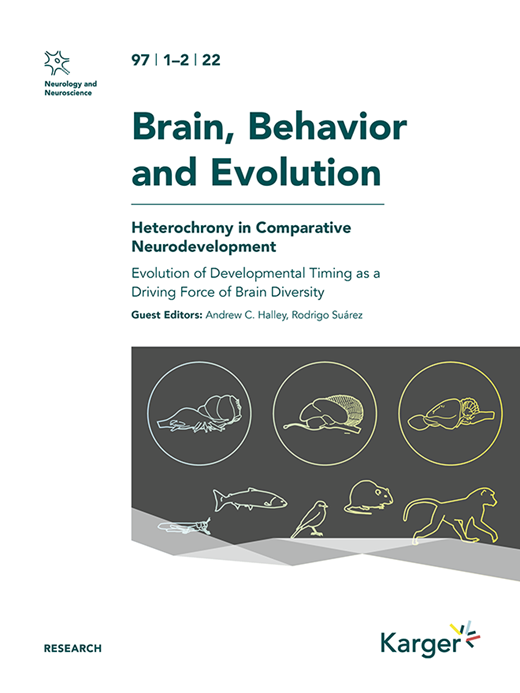 Volume 97 Issue 1-2 | Brain Behavior and Evolution | Karger Publishers
