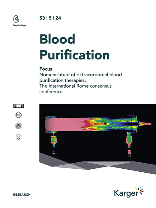 Nomenclature of Extracorporeal Blood Purification Therapies for Acute ...